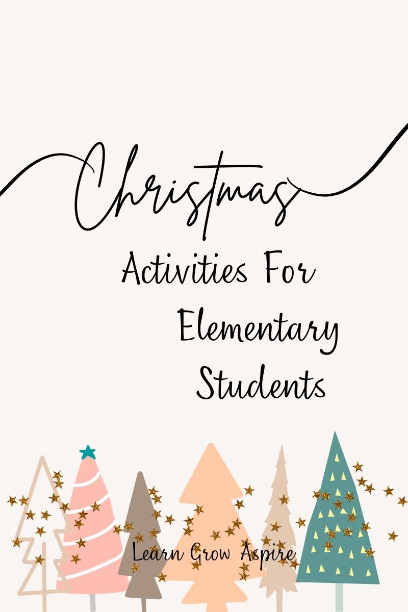 Christmas Printables For Elementary Students | Learn Grow Aspire