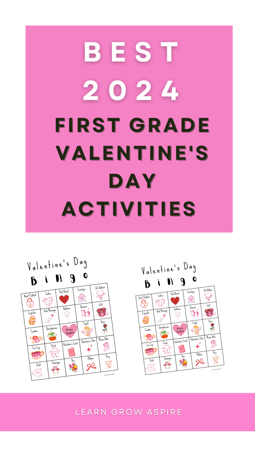 First Grade Valentine's Day Activities (Printable PDFs)