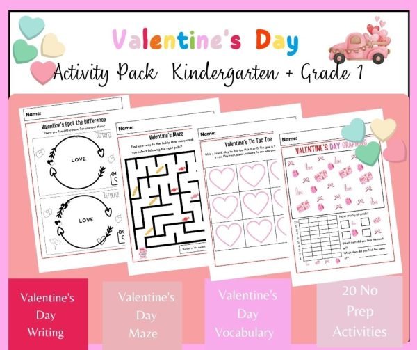 Valentine's Day Activities For Elementary Kids ( Free Printables)