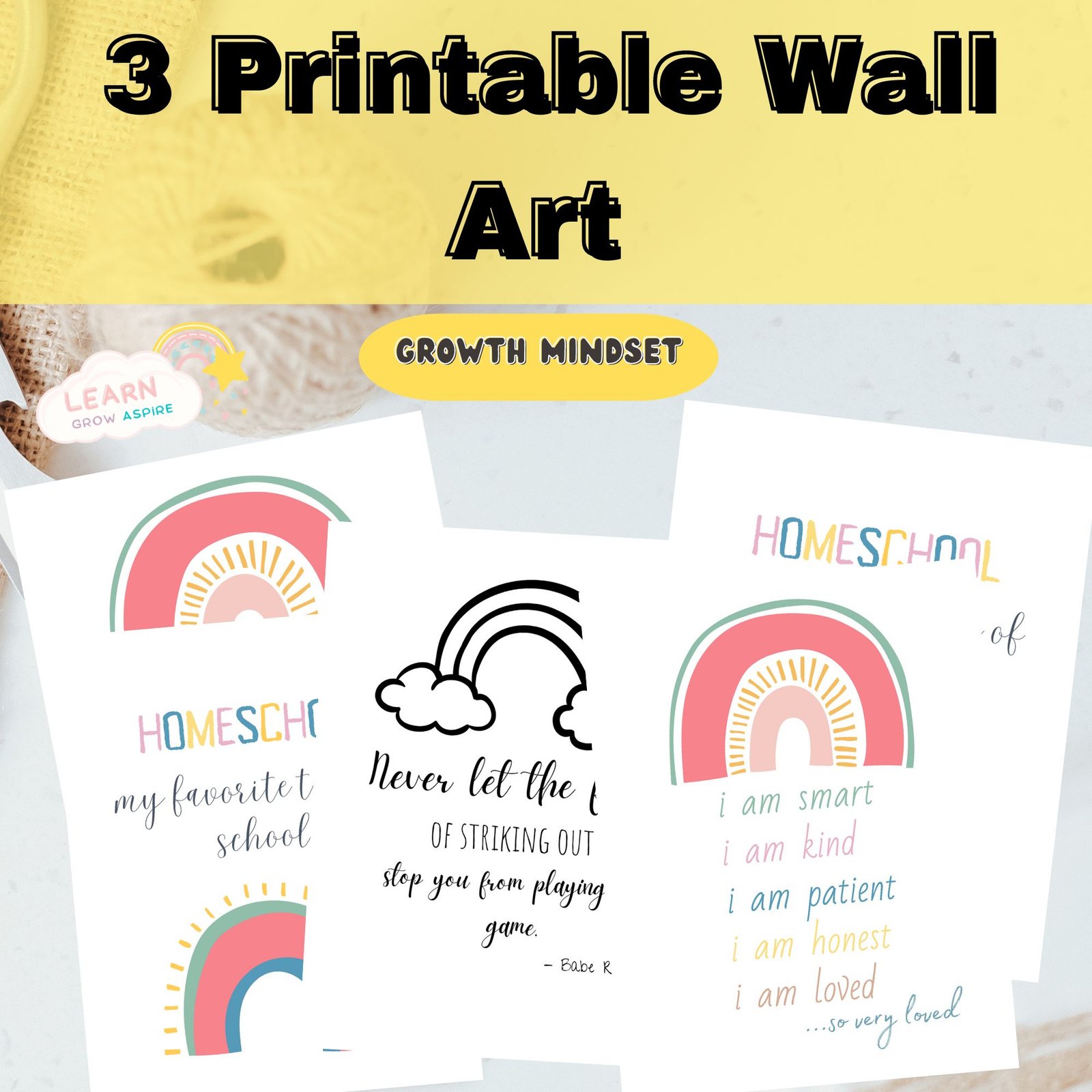 Free Printables | Learn Grow Aspire