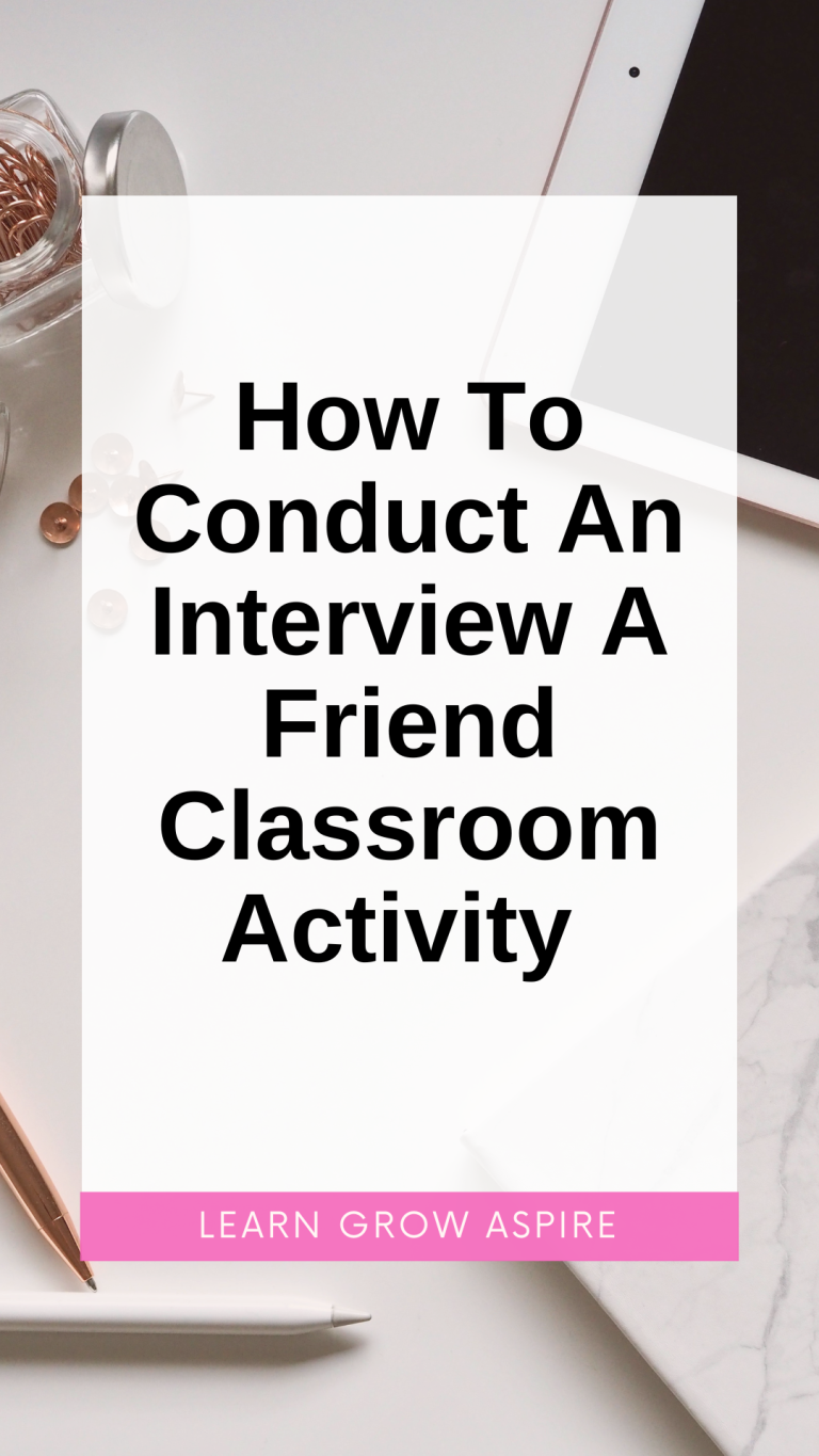 Interview A Friend Worksheets | Learn Grow Aspire