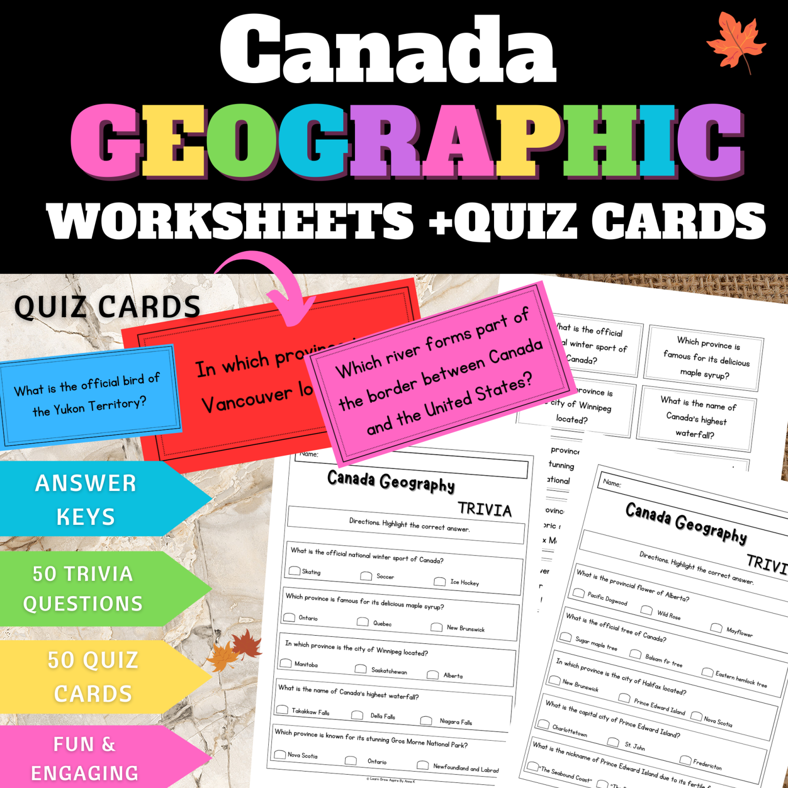 9 Fun Ways To Teach Canadian Geography | Learn Grow Aspire