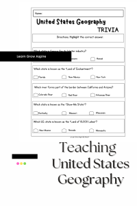 Fun Ways To Teach United States Geography | Learn Grow Aspire
