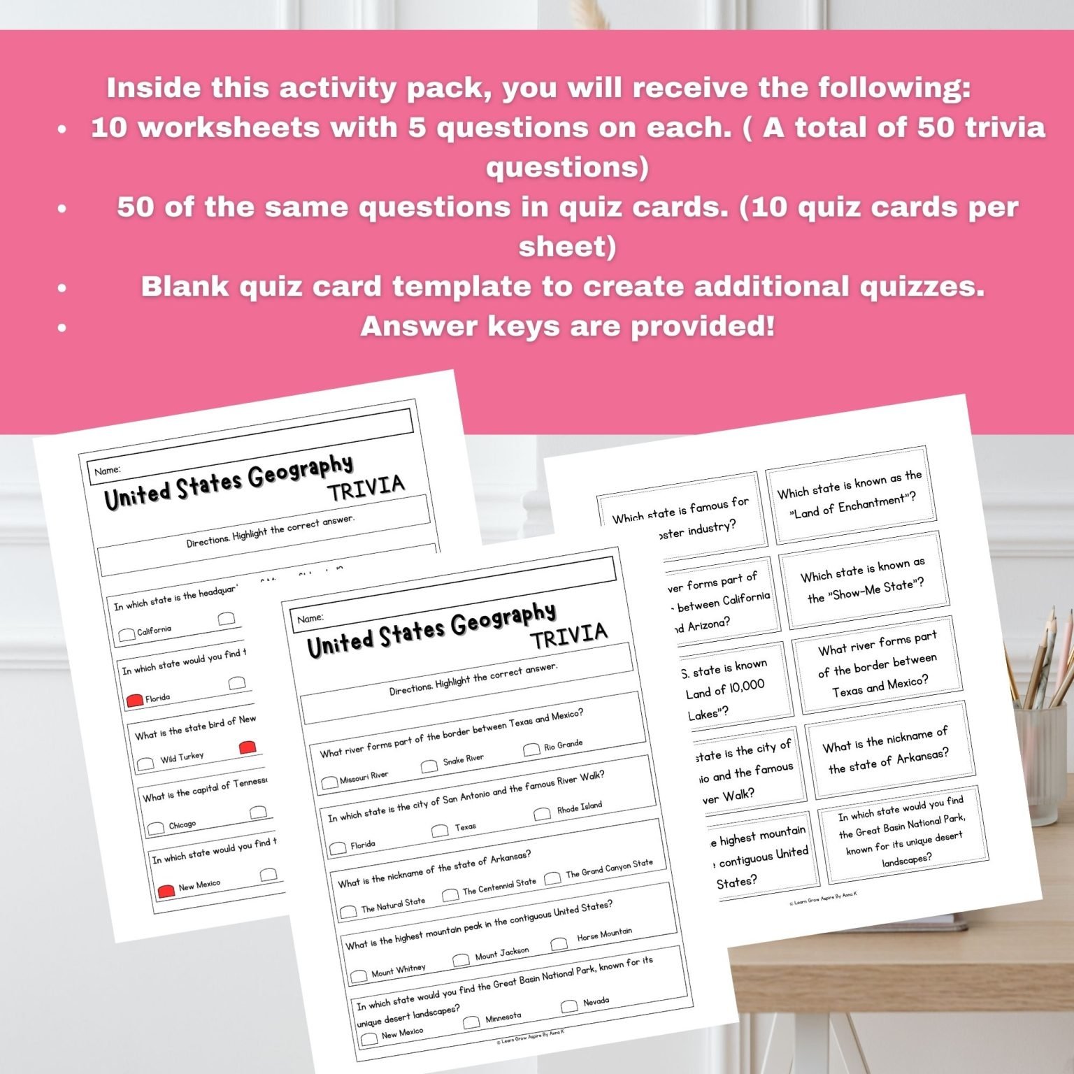 Fun Ways To Teach United States Geography | Learn Grow Aspire