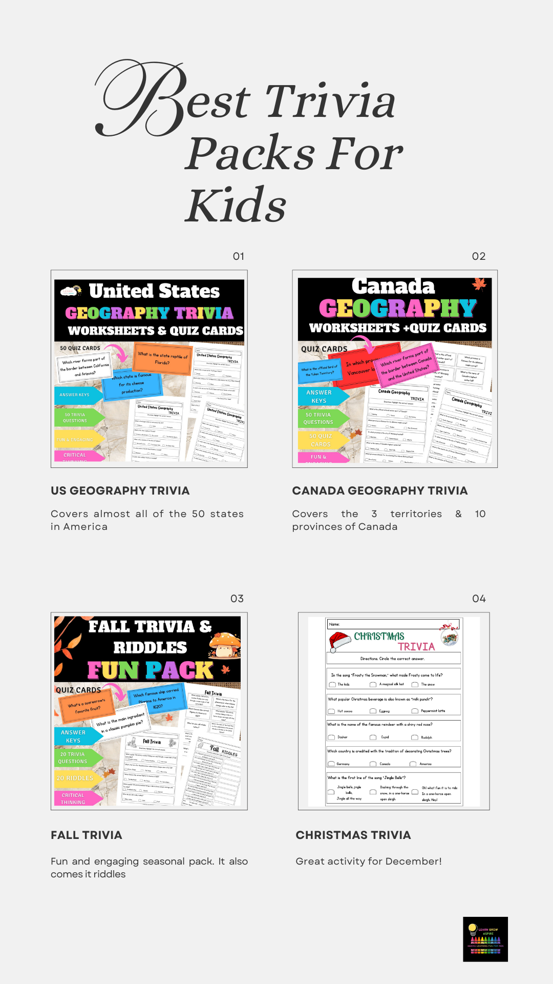 75 Best Trivia Questions for Second Graders (with Answers) | Learn Grow ...