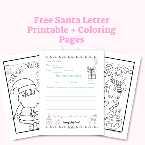 Free Printable Letter to Santa | Learn Grow Aspire