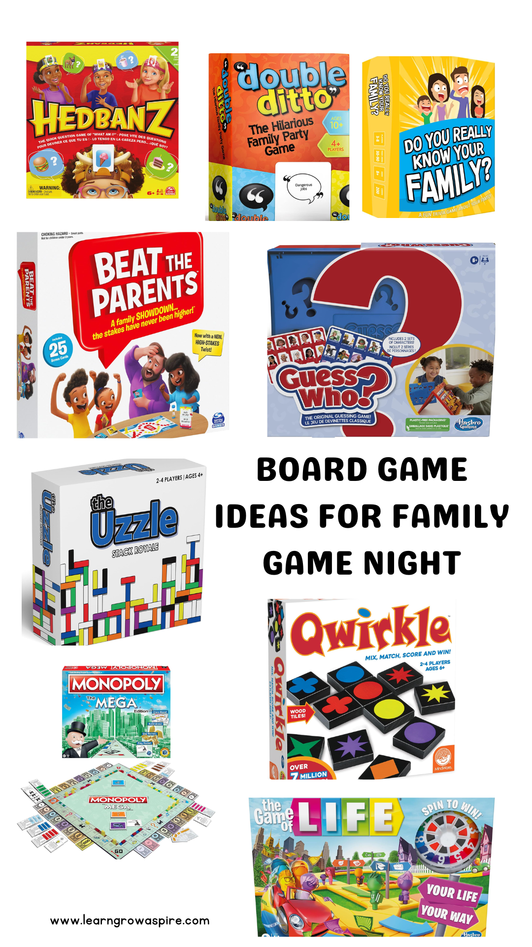 Family Board Game Night Ideas | Learn Grow Aspire