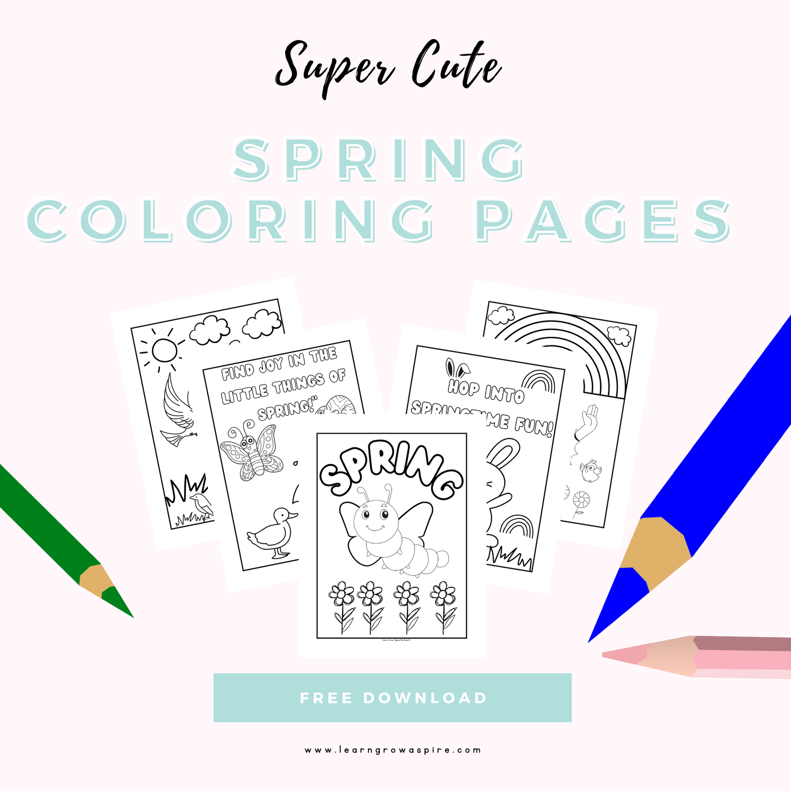 Spring Printable Activities For Kids | Learn Grow Aspire