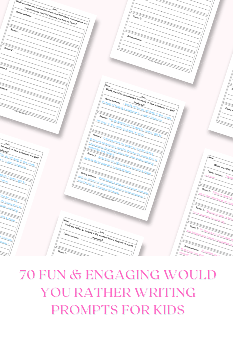 Fun Would You Rather Writing Prompts For Kids | Learn Grow Aspire