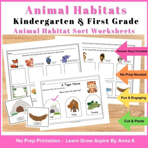 Cut and Paste Activities For First Grade | Learn Grow Aspire