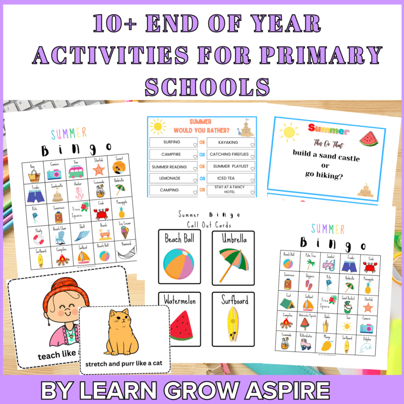 Top End of Year Classroom Activities