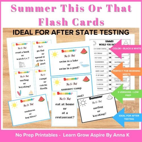 Fun After State Testing Activities | Learn Grow Aspire