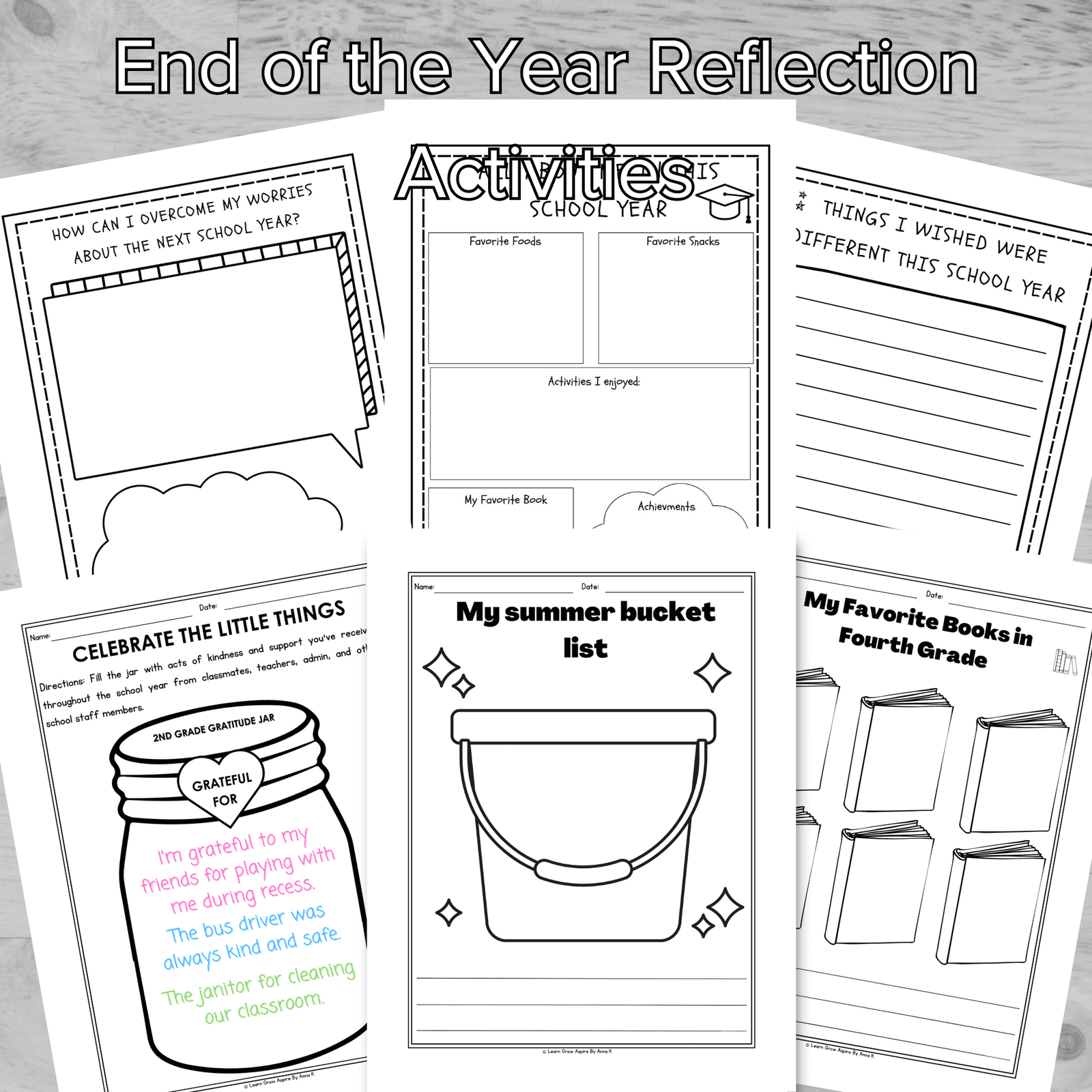 Top End of Year Classroom Activities