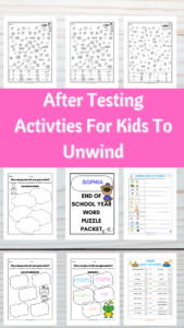 Fun After State Testing Activities | Learn Grow Aspire
