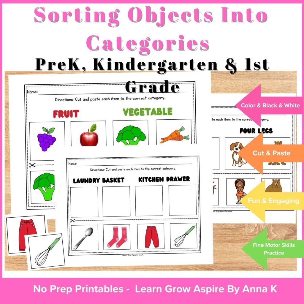 Cut and Paste Activities For First Grade | Learn Grow Aspire