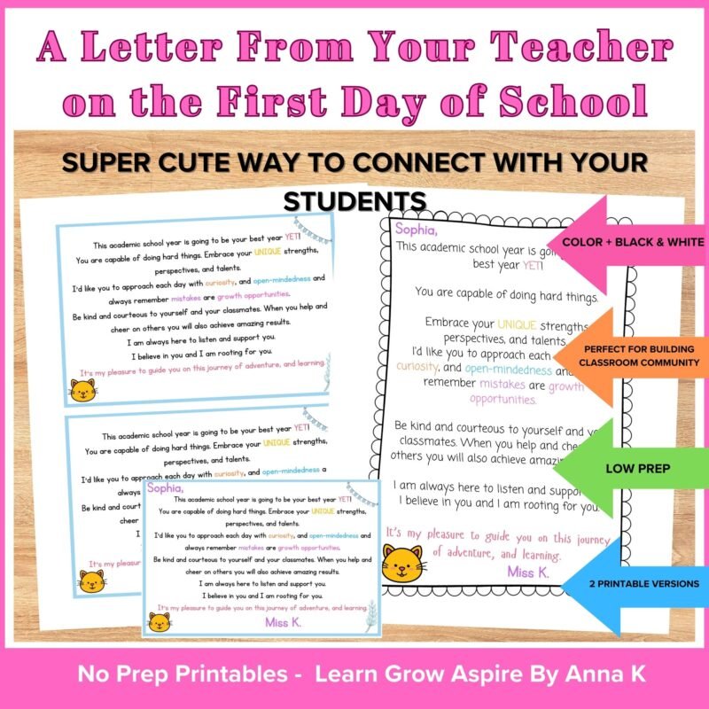 Fun First Week Back At School Activities | Learn Grow Aspire