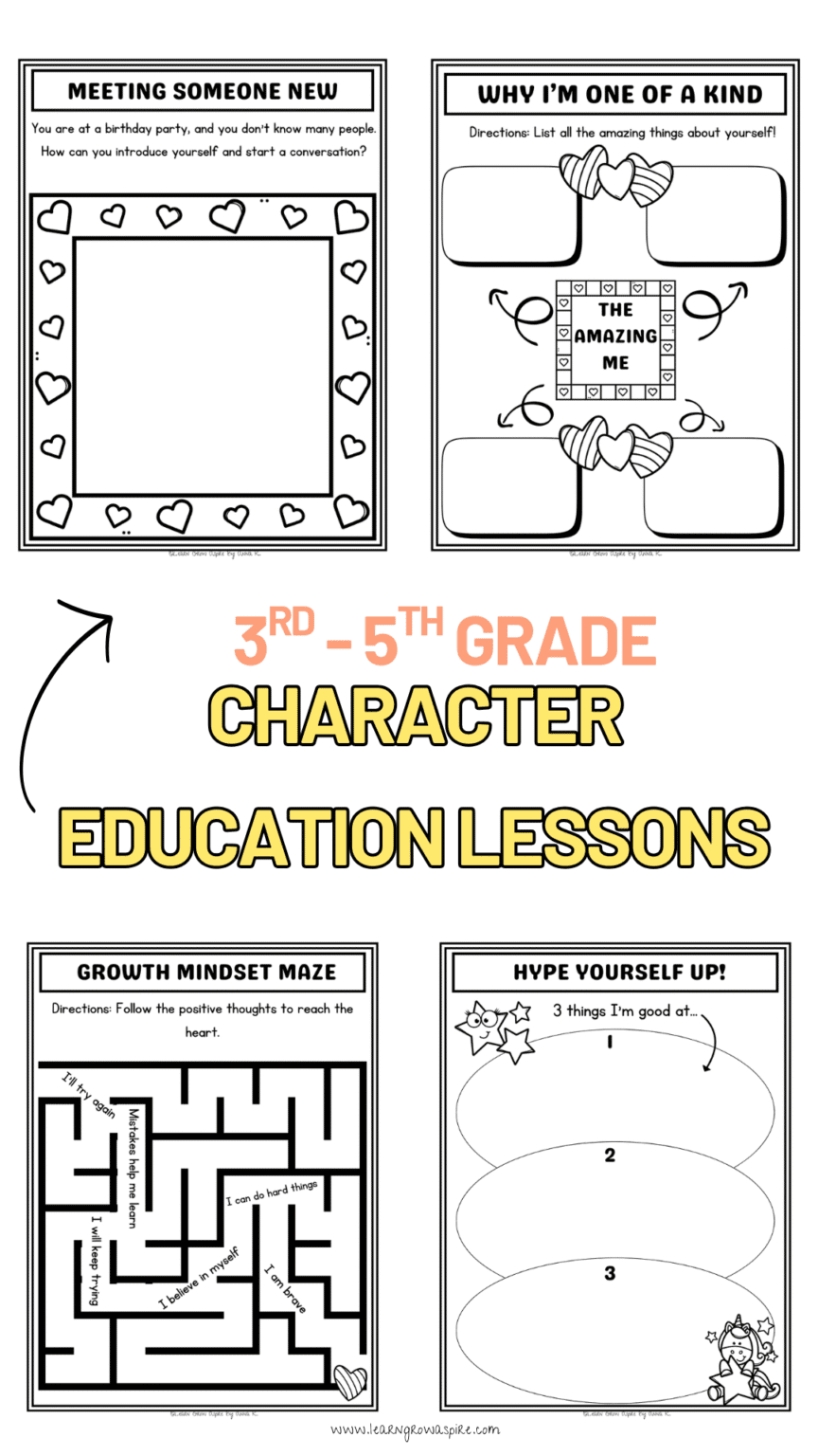 Character Education Lessons For Elementary Kids | Learn Grow Aspire