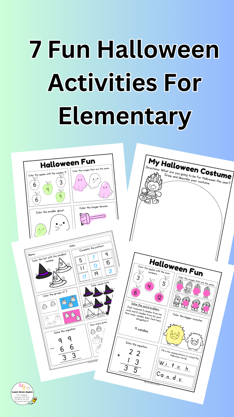 Fun Halloween Activities For Elementary | Learn Grow Aspire