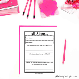 Interview A Friend Worksheets | Learn Grow Aspire