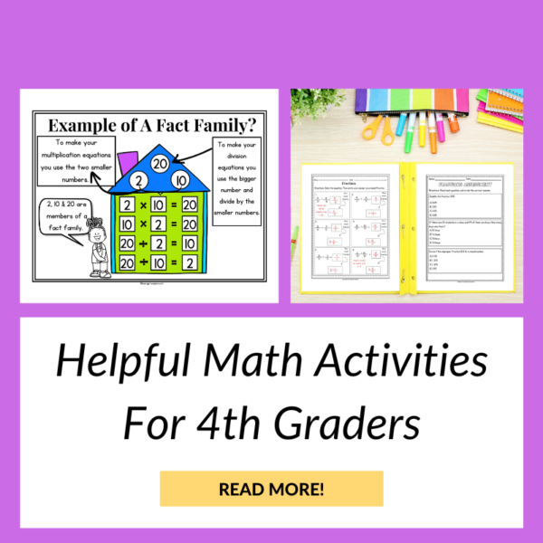 Helpful Math Activities For 4th Graders | Learn Grow Aspire