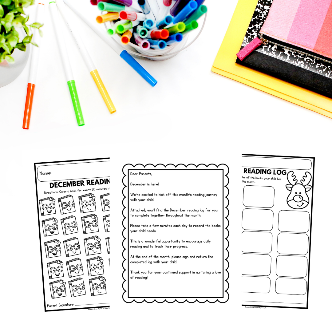 Student Reading Accountability Reading Logs | Learn Grow Aspire