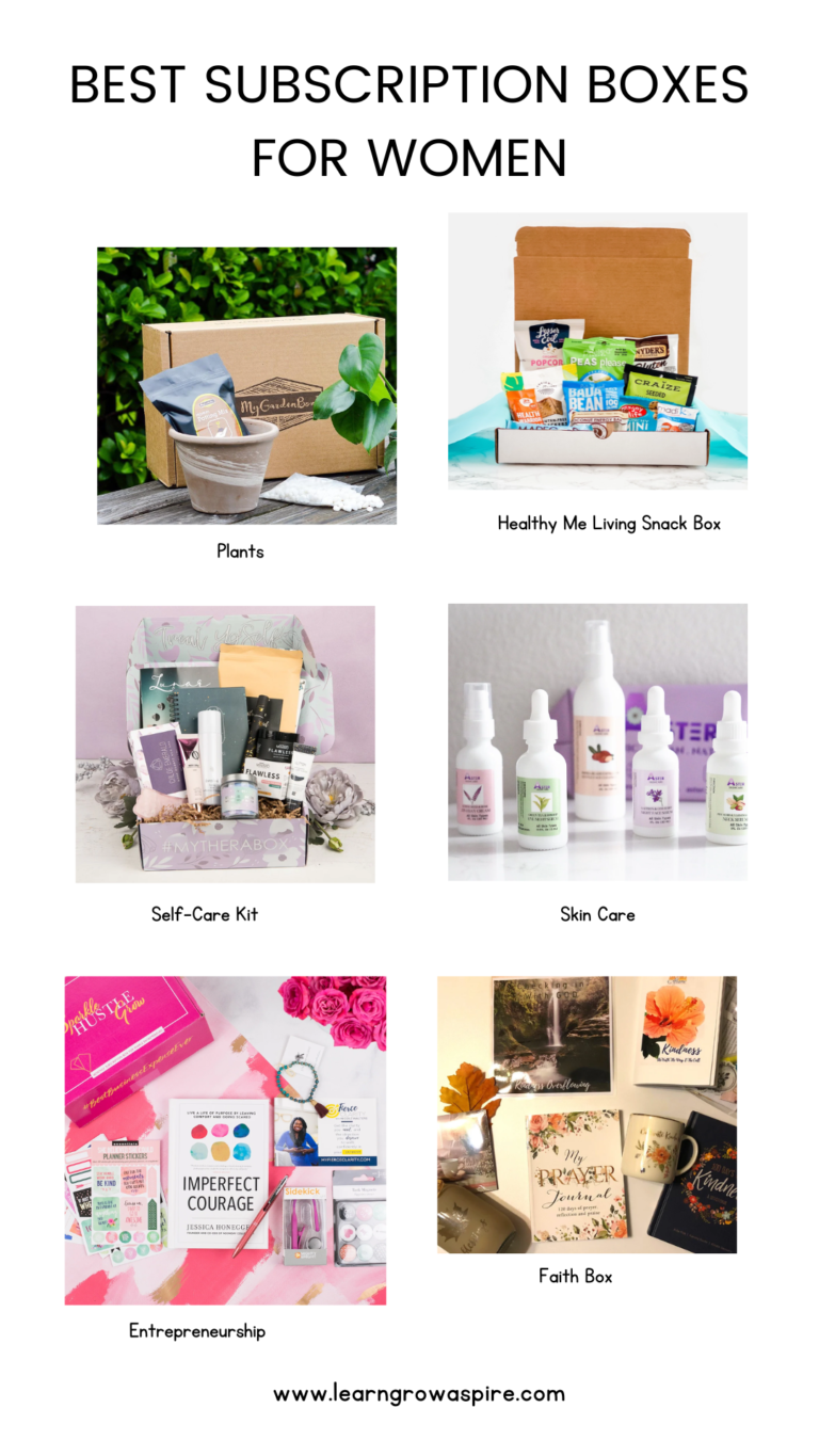 Best Subscription Boxes For Women | Learn Grow Aspire