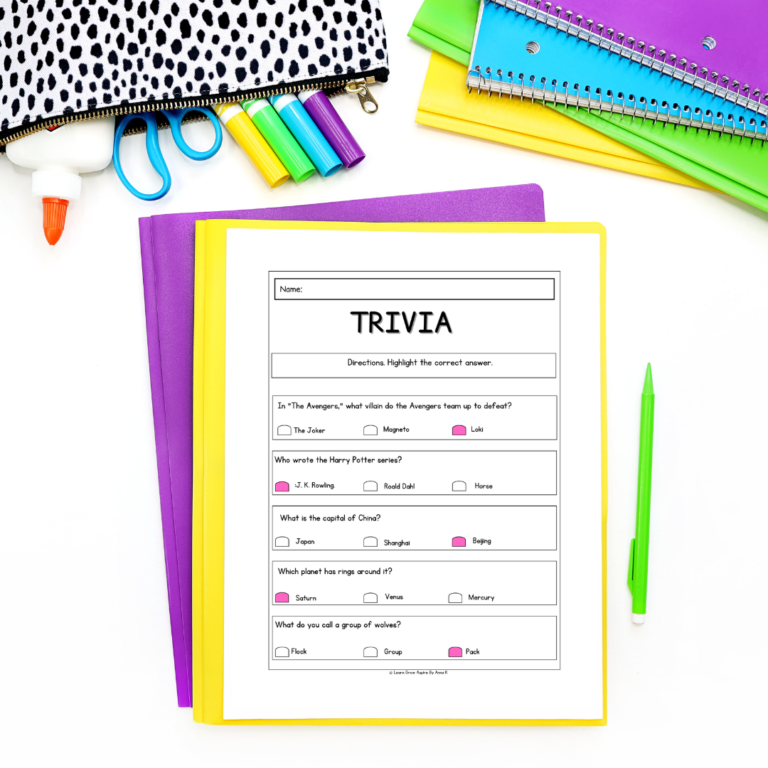 75 Best Trivia Questions for Second Graders (with Answers) | Learn Grow ...