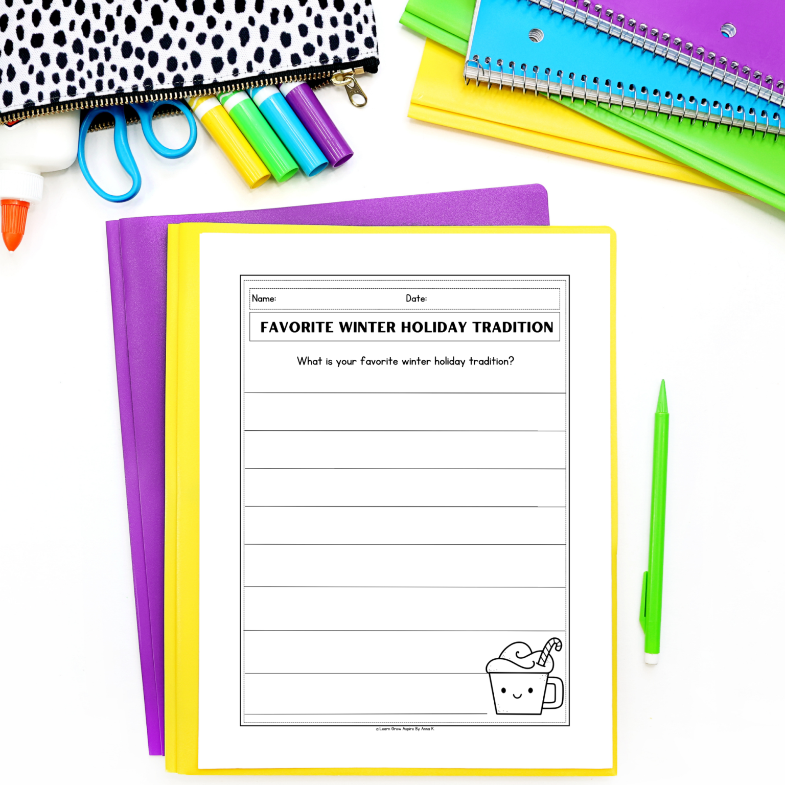 Winter Writing Prompts For Kids (+Free Download) | Learn Grow Aspire