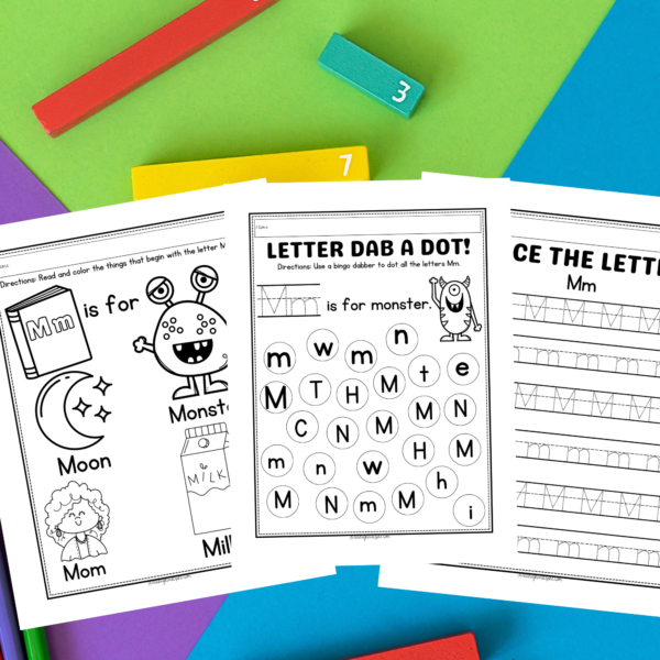Letter M Worksheets Free Printables | Learn Grow Aspire
