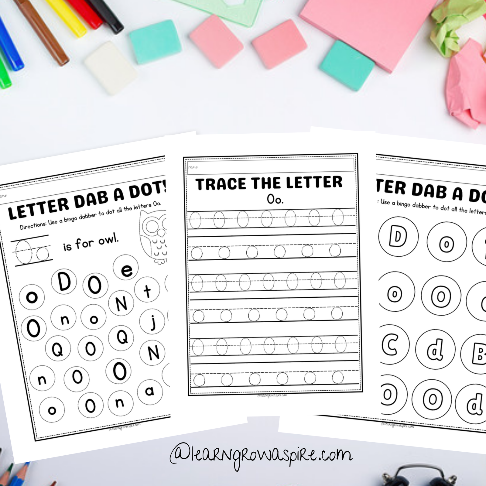 FREE Letter O Printable Worksheets | Learn Grow Aspire