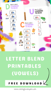 Blend Ladders Free Printable | Learn Grow Aspire
