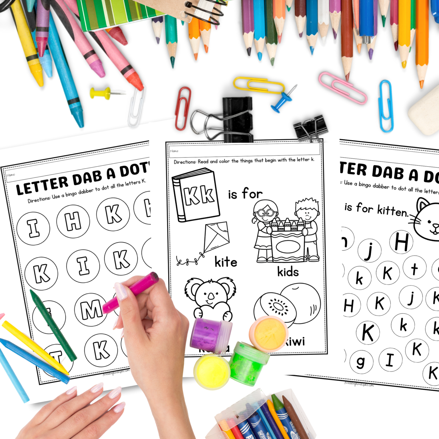 Free Preschool Letter K Worksheets | Learn Grow Aspire