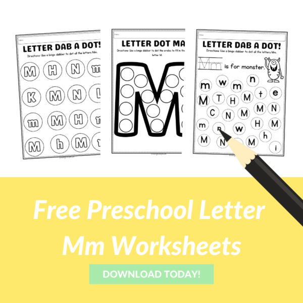 Letter M Worksheets Free Printables | Learn Grow Aspire