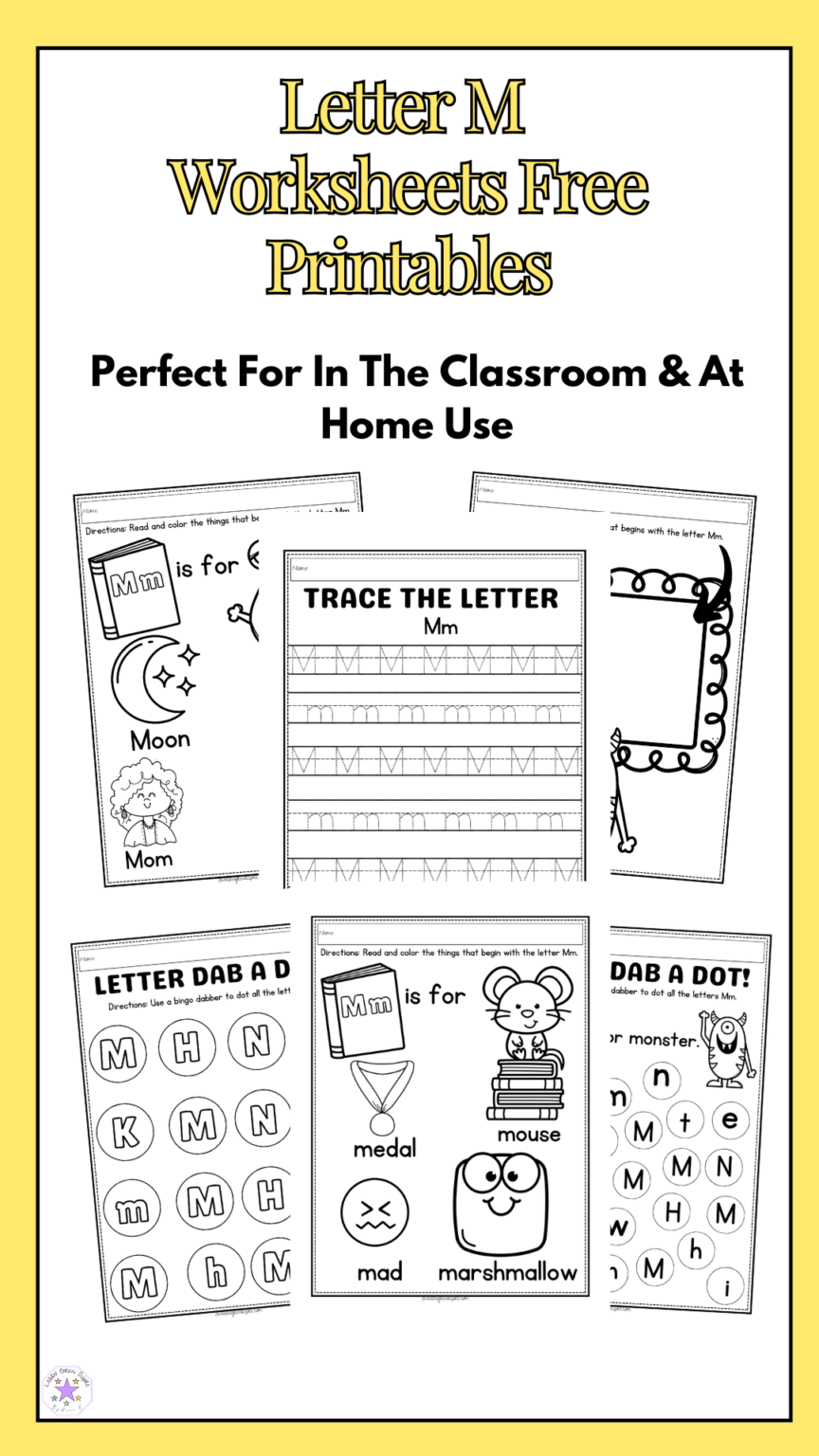 Letter M Worksheets Free Printables | Learn Grow Aspire