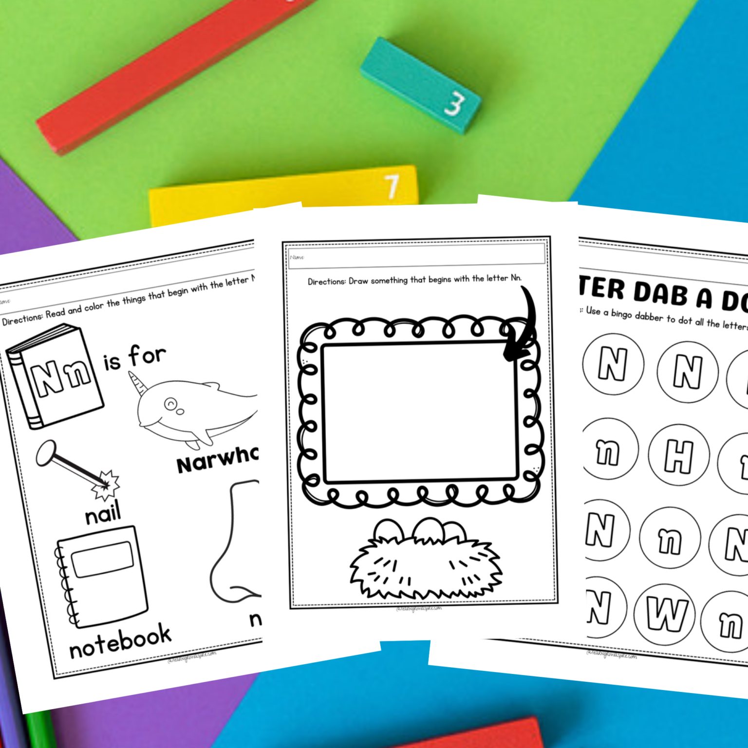 FREE Letter N Printable Worksheets | Learn Grow Aspire