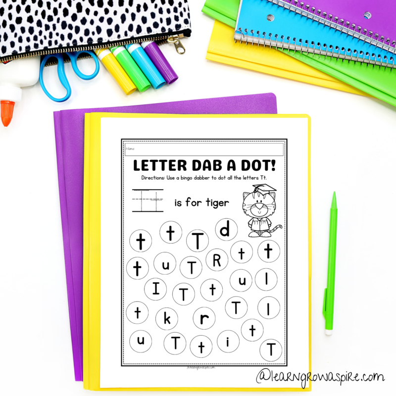 Free Printable Preschool Letter T Worksheets | Learn Grow Aspire