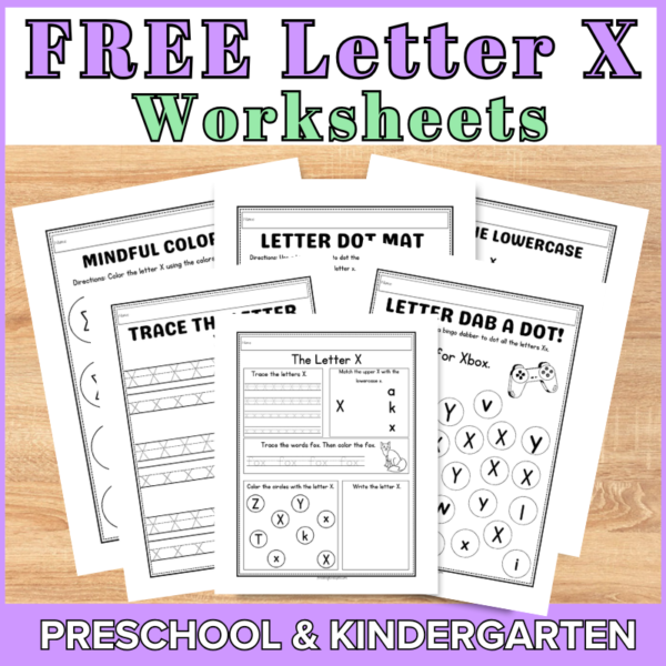Printable Letter X Worksheets | Learn Grow Aspire