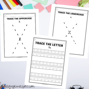 Printable Letter X Worksheets | Learn Grow Aspire