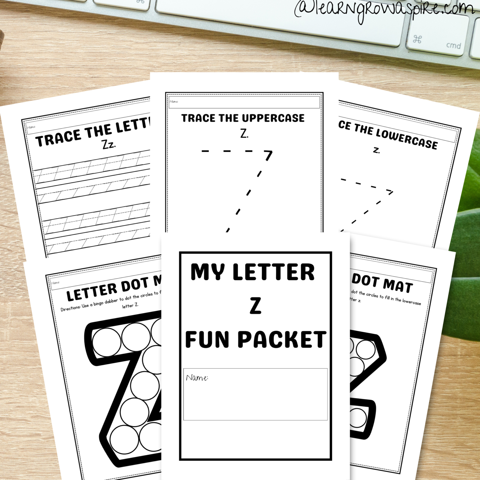 Printable Letter Z Worksheets | Learn Grow Aspire