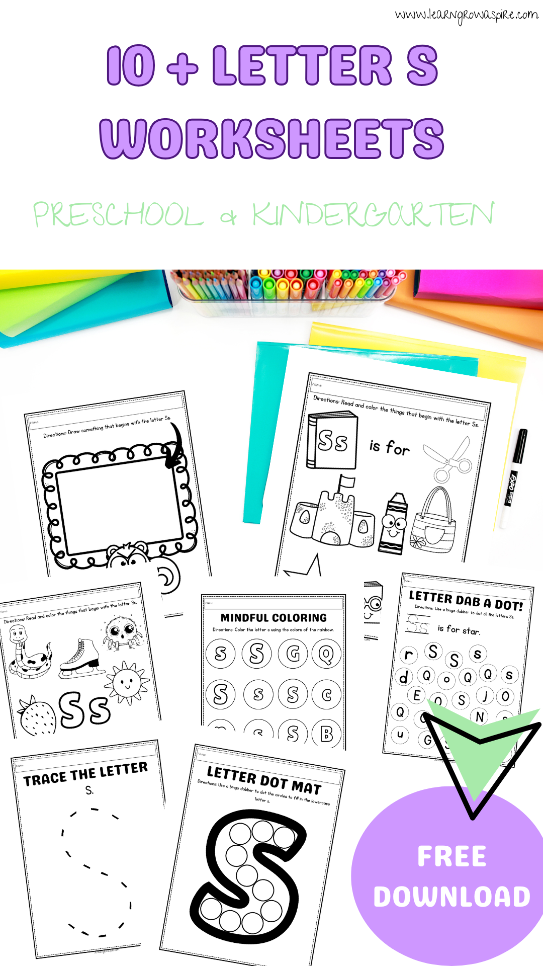 Fun Letter S Activities | Learn Grow Aspire