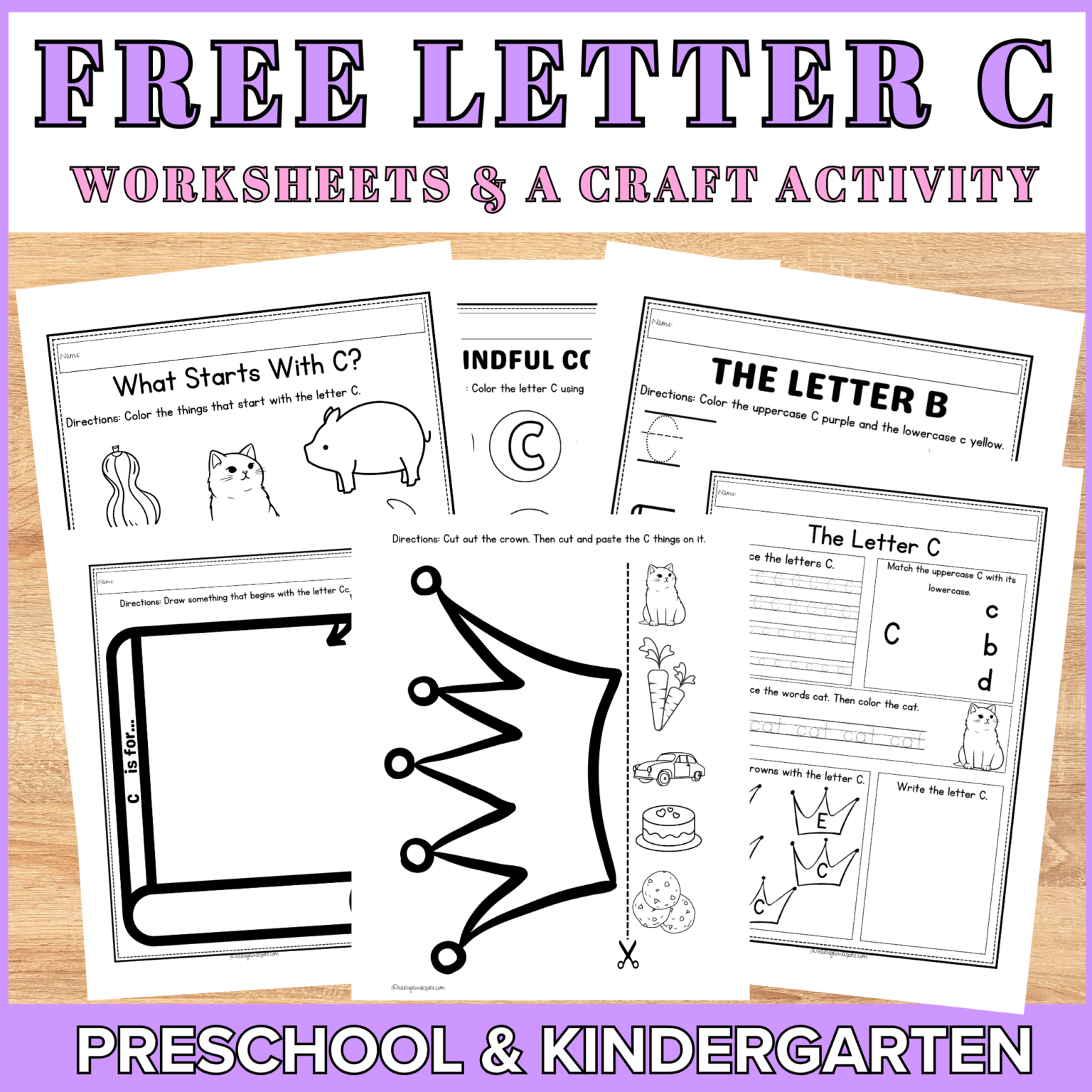 Preschool Letter C Worksheets (FREE DOWNLOAD) | Learn Grow Aspire