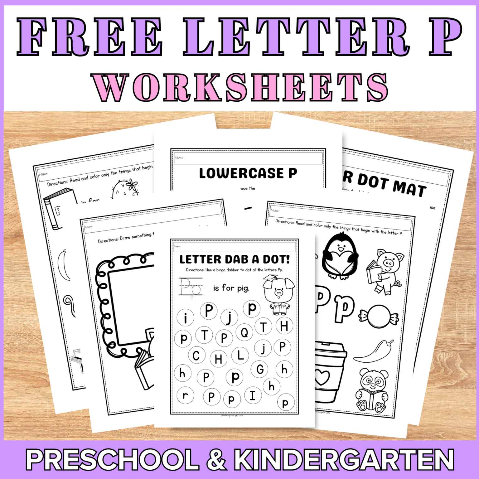 10 Fun Letter P Worksheets (Free Download) | Learn Grow Aspire