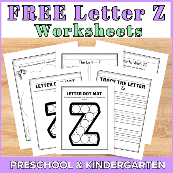 Printable Letter Z Worksheets | Learn Grow Aspire