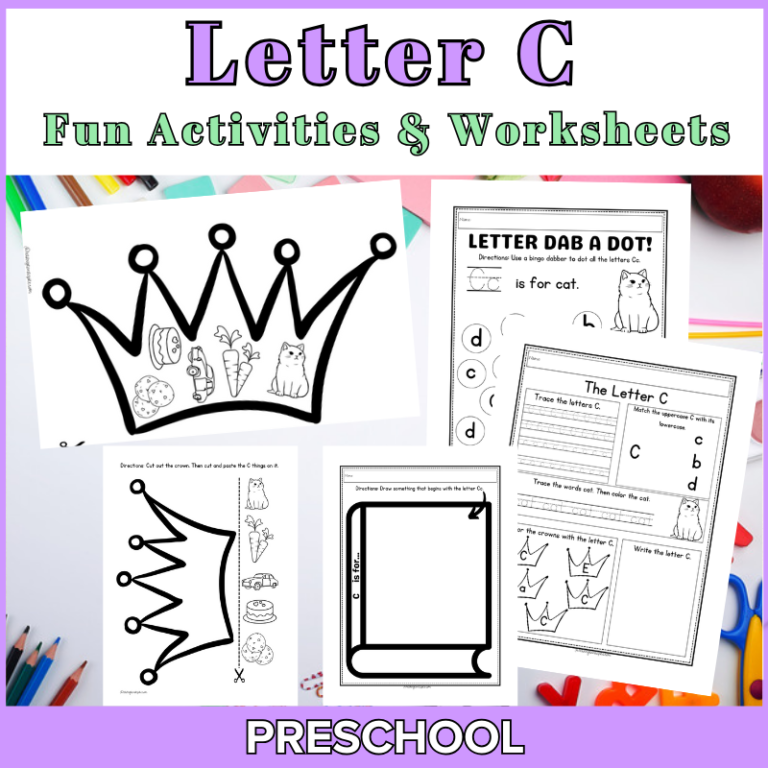 Preschool Letter C Worksheets (FREE DOWNLOAD) | Learn Grow Aspire