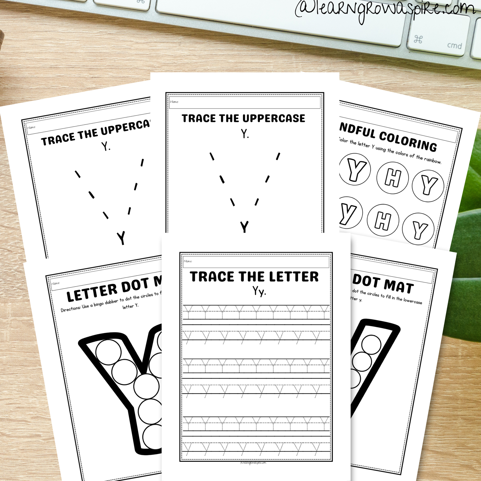 Printable Letter Y Worksheets | Learn Grow Aspire