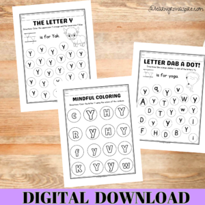 Printable Letter Y Worksheets | Learn Grow Aspire