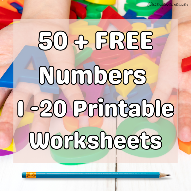 50+ Free Tracing Numbers 1-20 Worksheets | Learn Grow Aspire