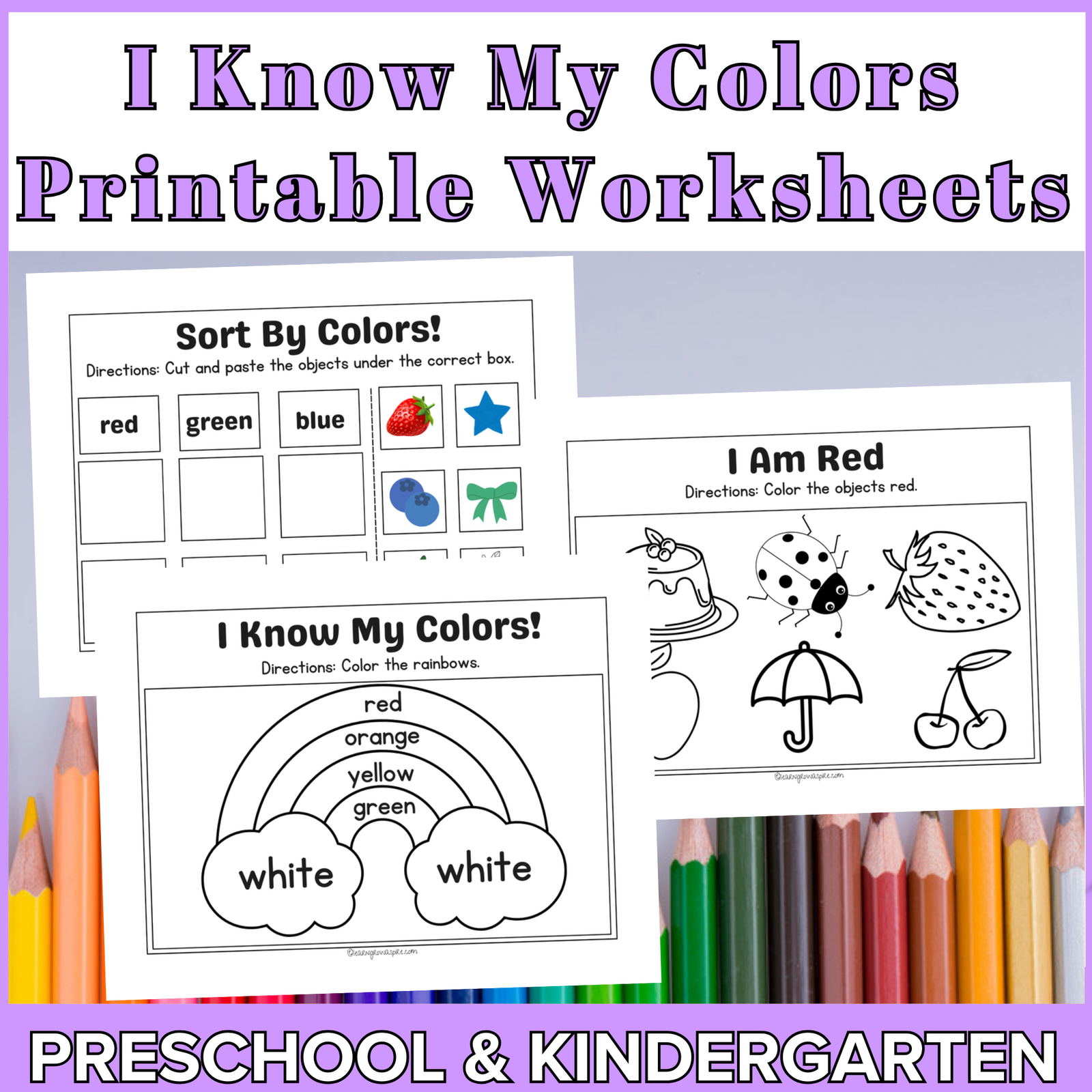 Free Printable Color Worksheets For Kids (PDF Download) | Learn Grow Aspire