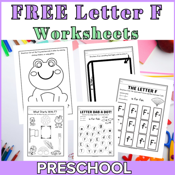 Preschool Letter F Worksheets (FREE Download) | Learn Grow Aspire