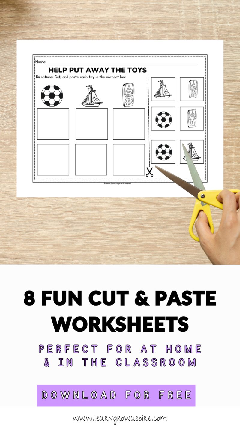Cut And Paste Activities (FREE Download) | Learn Grow Aspire